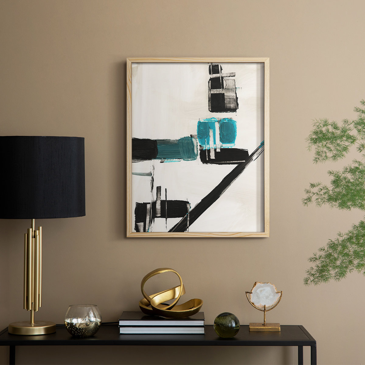 Alcott Hill® Geometry Notes I Framed Print - Solid Wood | Wayfair