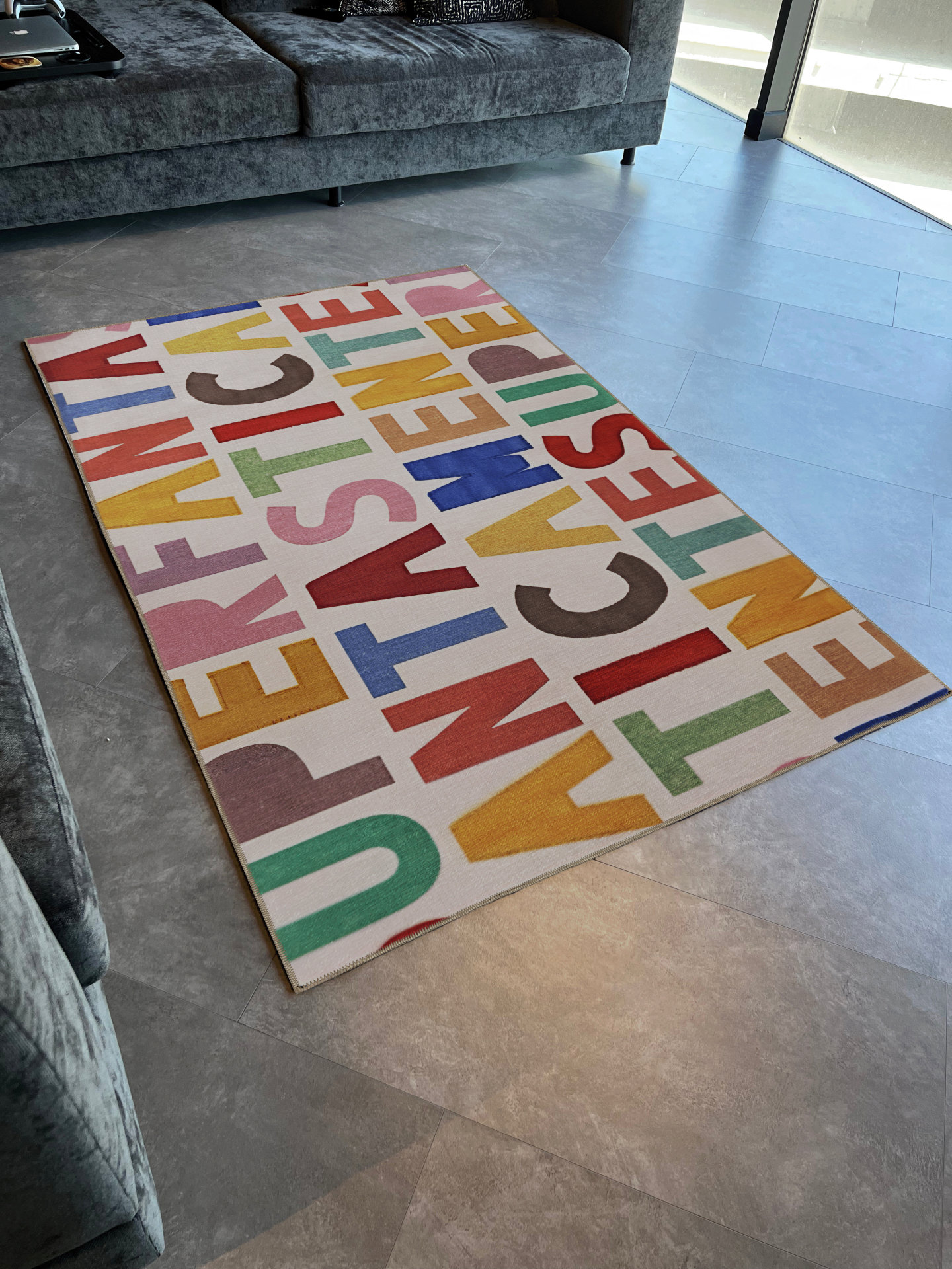 Dakota Fields Multi-Colored "Fantastic" Lettered Alphabet Patterned ...