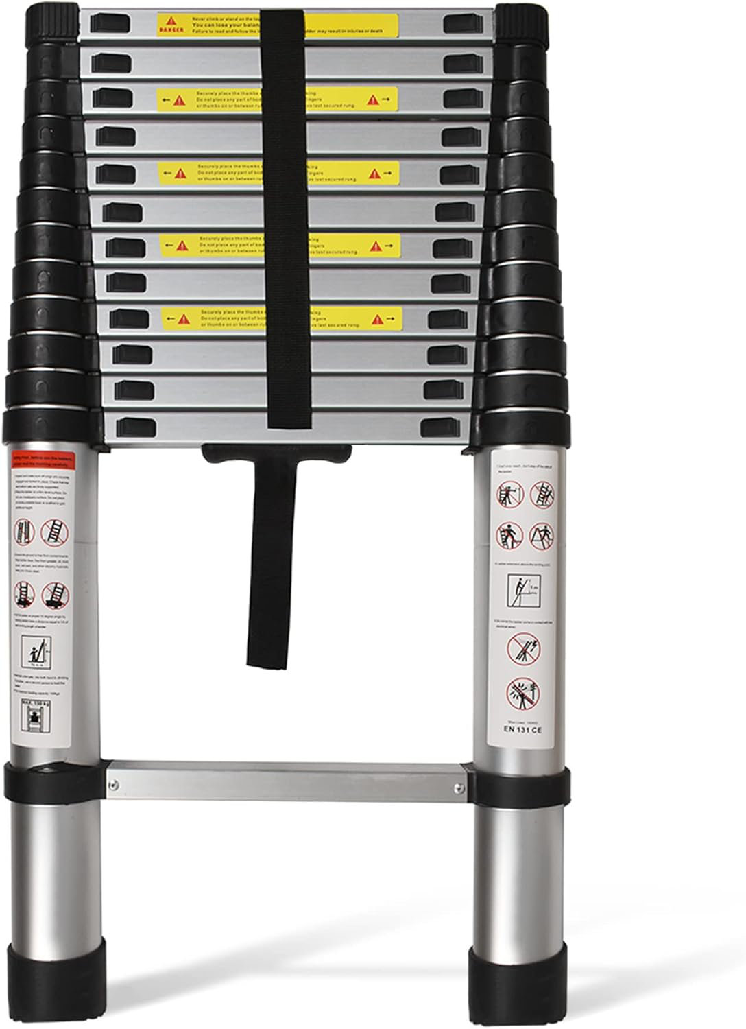 WFX Utility™ Telescoping Extension Ladder 14.5 FT, Folding Telescopic ...