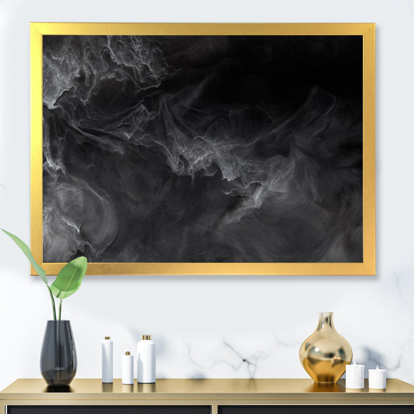 Wrought Studio Black And Grey Mixed Liquid Ink " Black And Gray Mixed ...