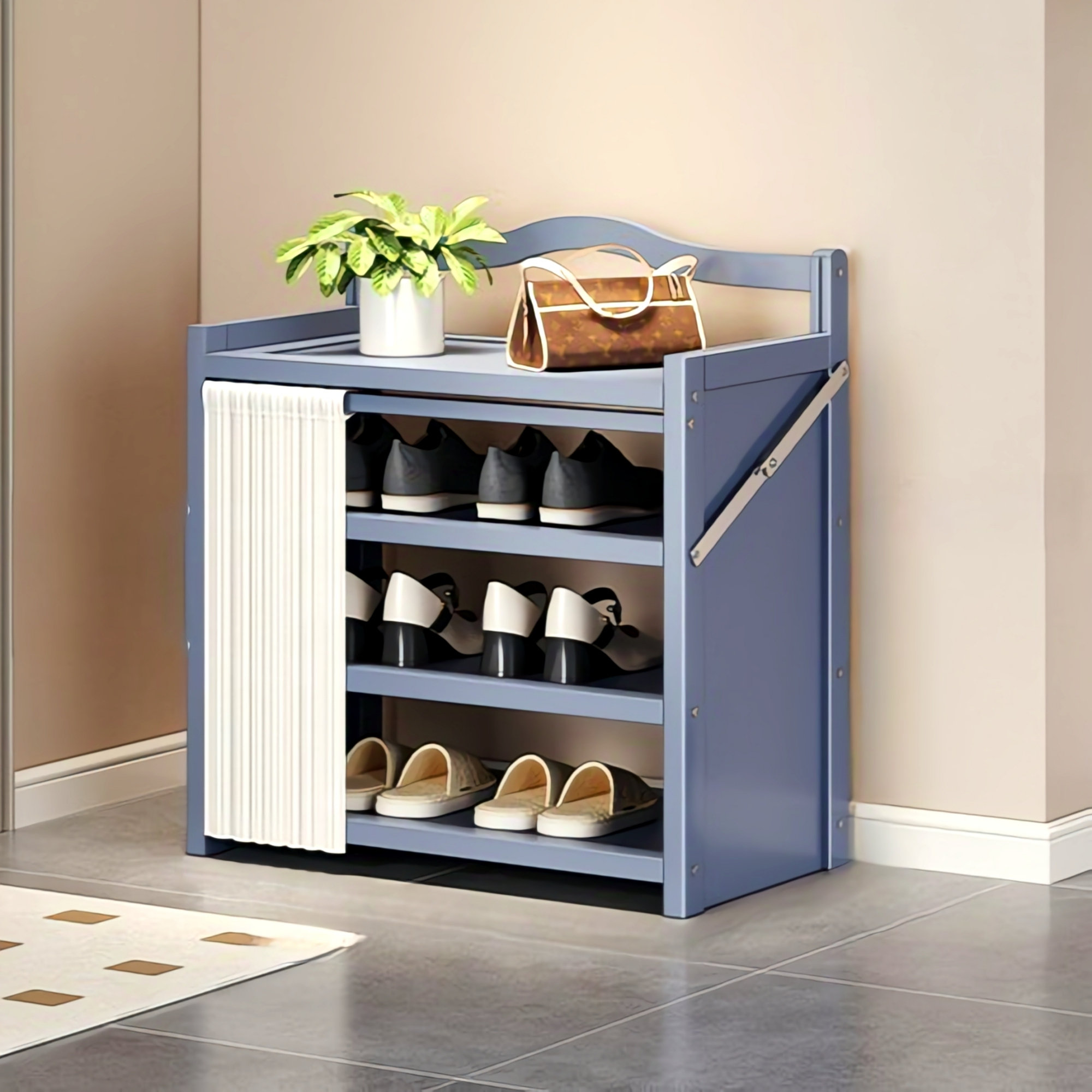 Winston Porter Non Installation Folding Shoe Rack, Multi-Layer ...