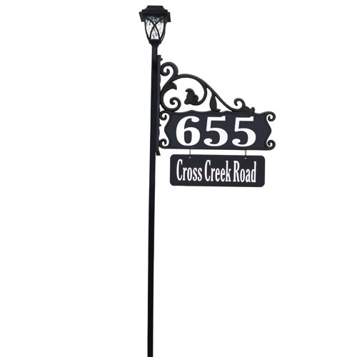 Address America Double-Sided Reflective Boardwalk Lawn Address Sign ...