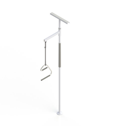 HEALTHCRAFT SuperTrapeze, (8-Feet) Floor to Ceiling Grab Bar, Pole with ...