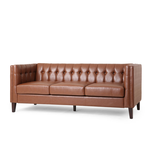 Faux Leather Sofas You'll Love | Wayfair
