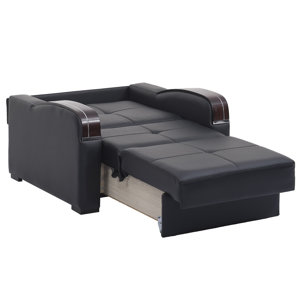 Hokku Designs Cailyn Sleep Plus Upholstered Convertible 3-in-1 Sleeper ...