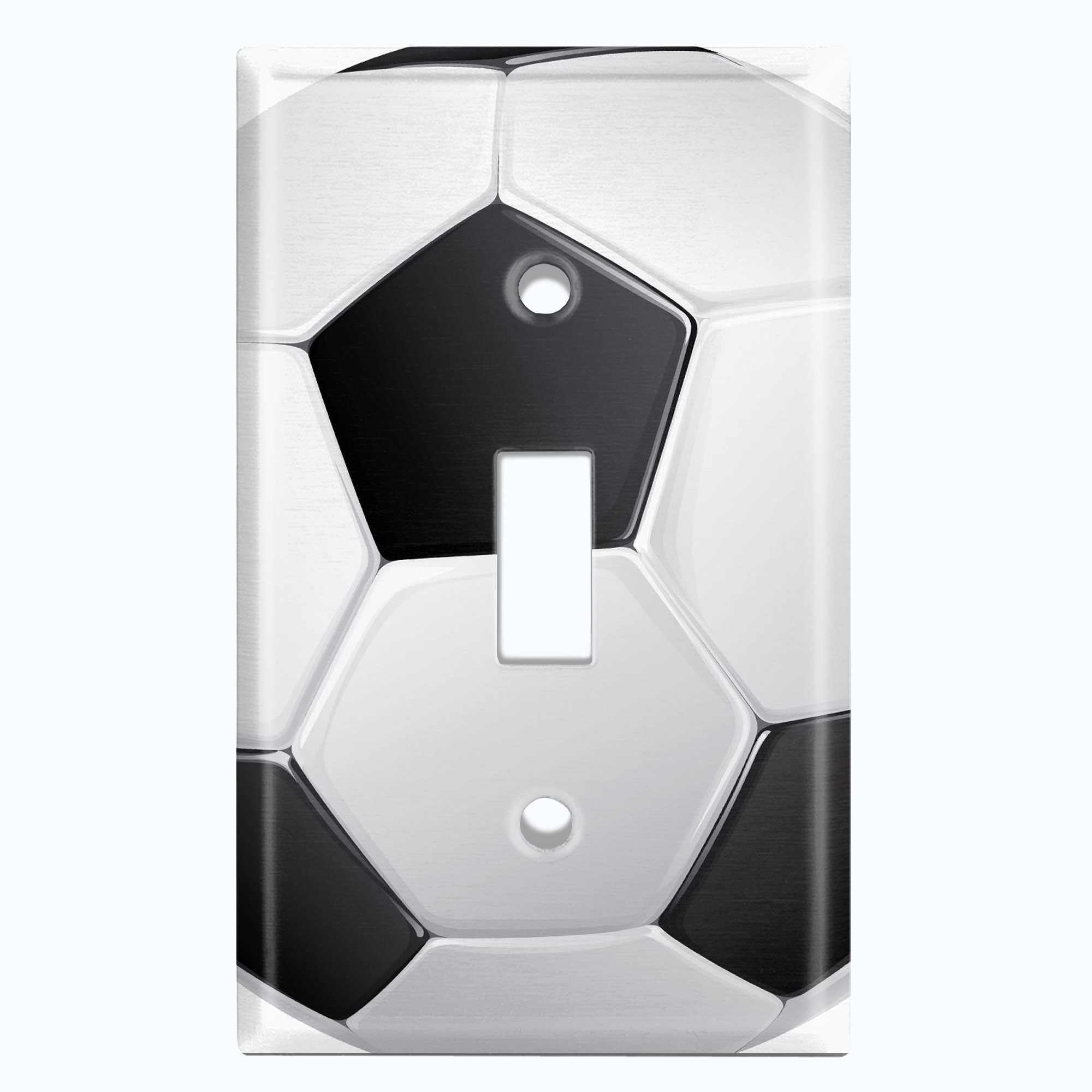 WorldAcc Soccer Ball Kids Room Sports Game 1-Gang Toggle Light Switch ...