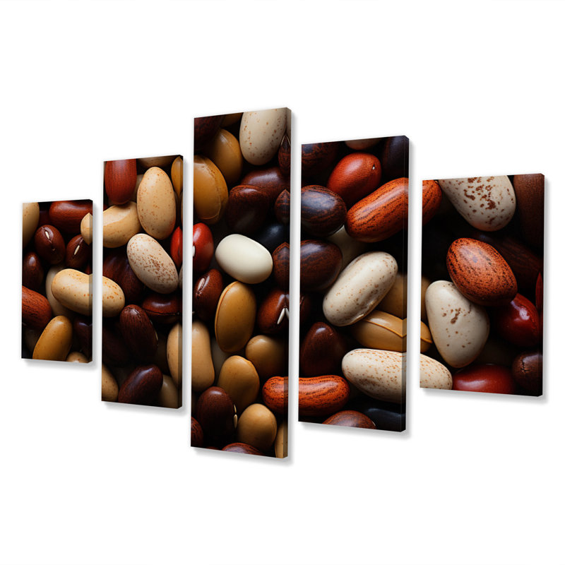 Latitude Run® Brown White Nuts Still Life Macro - Food & Beverage Wall ...