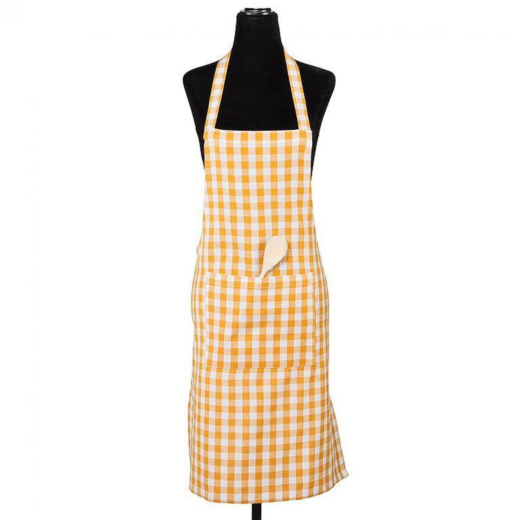 August Grove® Gingham Check Apron | Wayfair