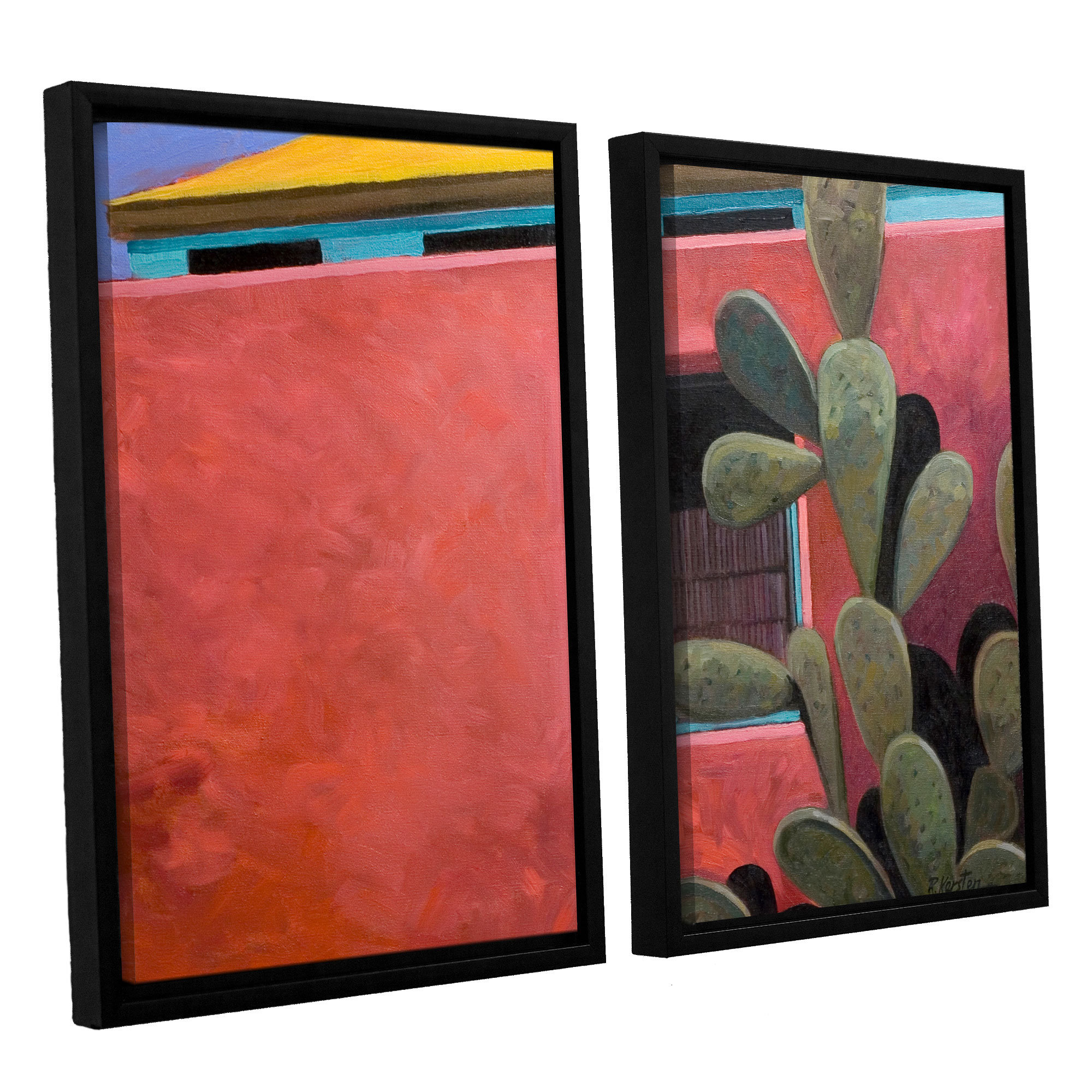 ArtWall Adobe Colour by Rick Kersten 2 Piece Framed Painting Print on ...