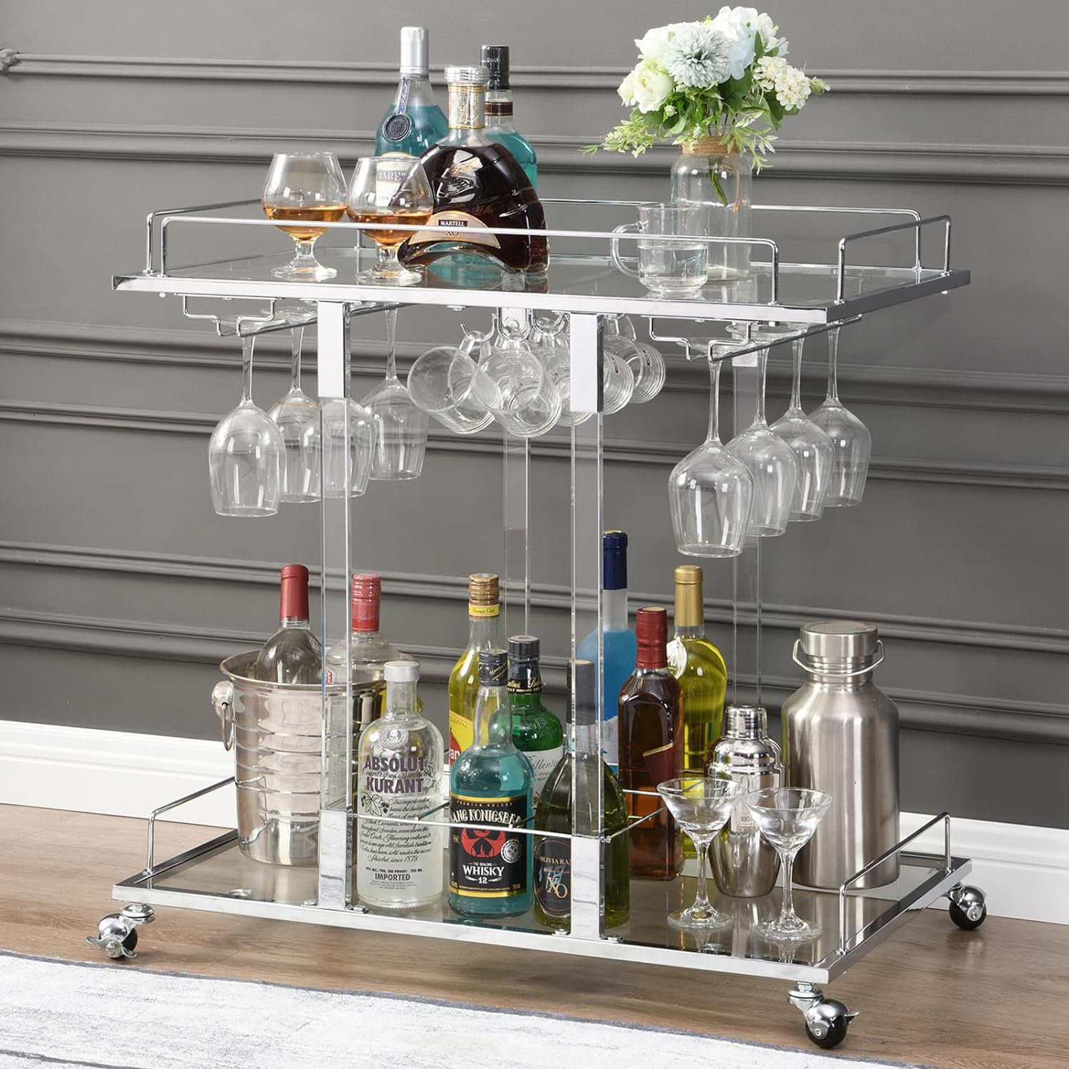 Ivy Bronx Charri Bar Cart | Wayfair