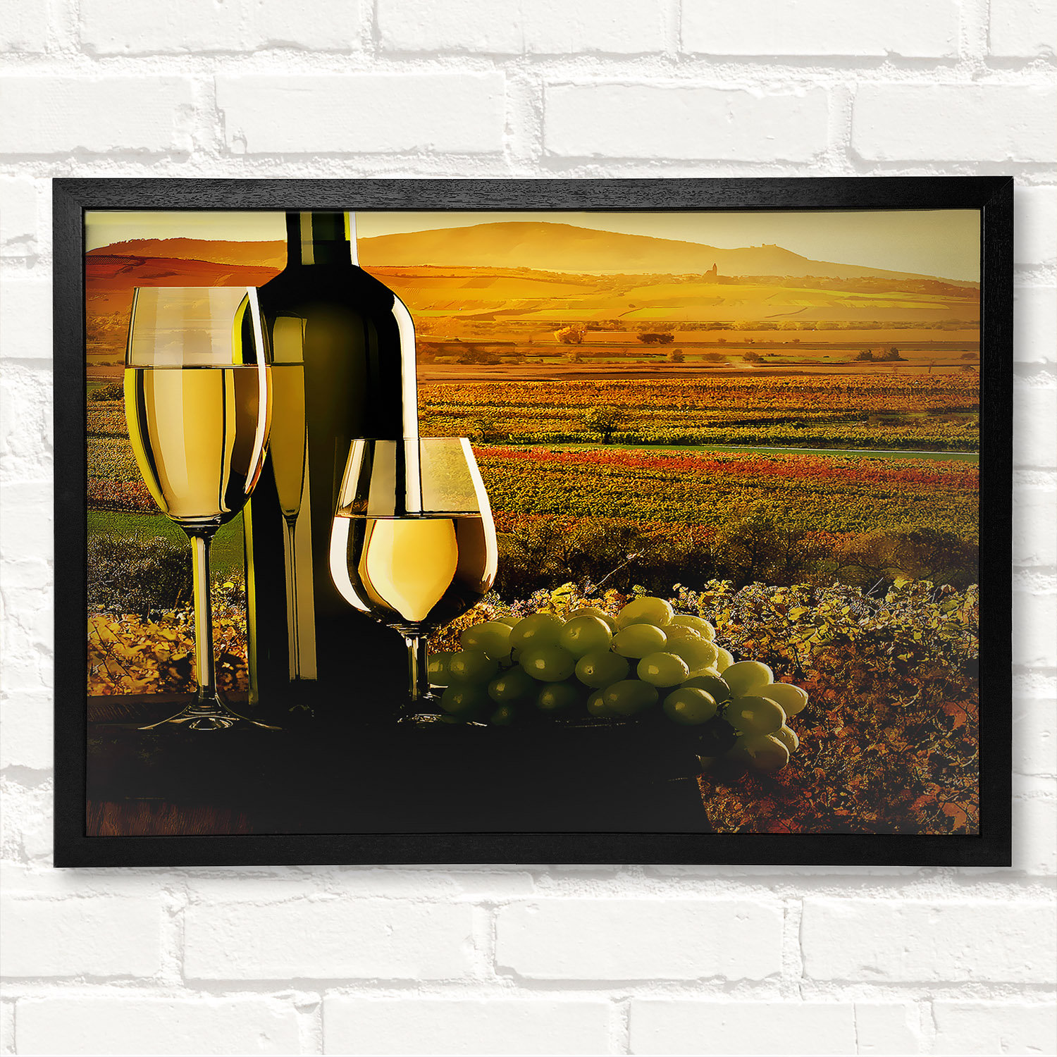 Latitude Run Wine Region - Closed Corner Frame Art Prints on Wood ...