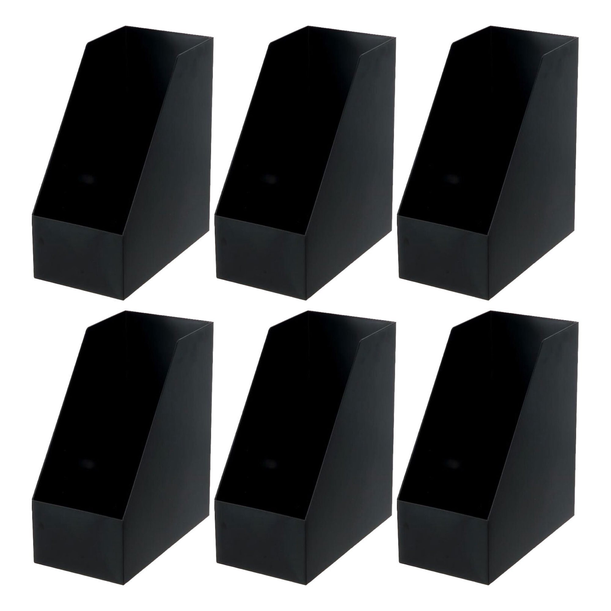 Ebern Designs Vertical File Bins Organizer Open Front Design for Files ...