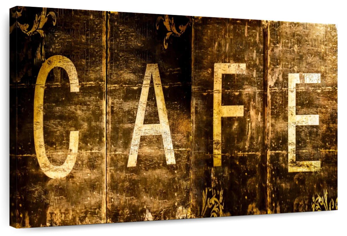 Elephant Stock Grunge Cafe Wall Sign | Wayfair