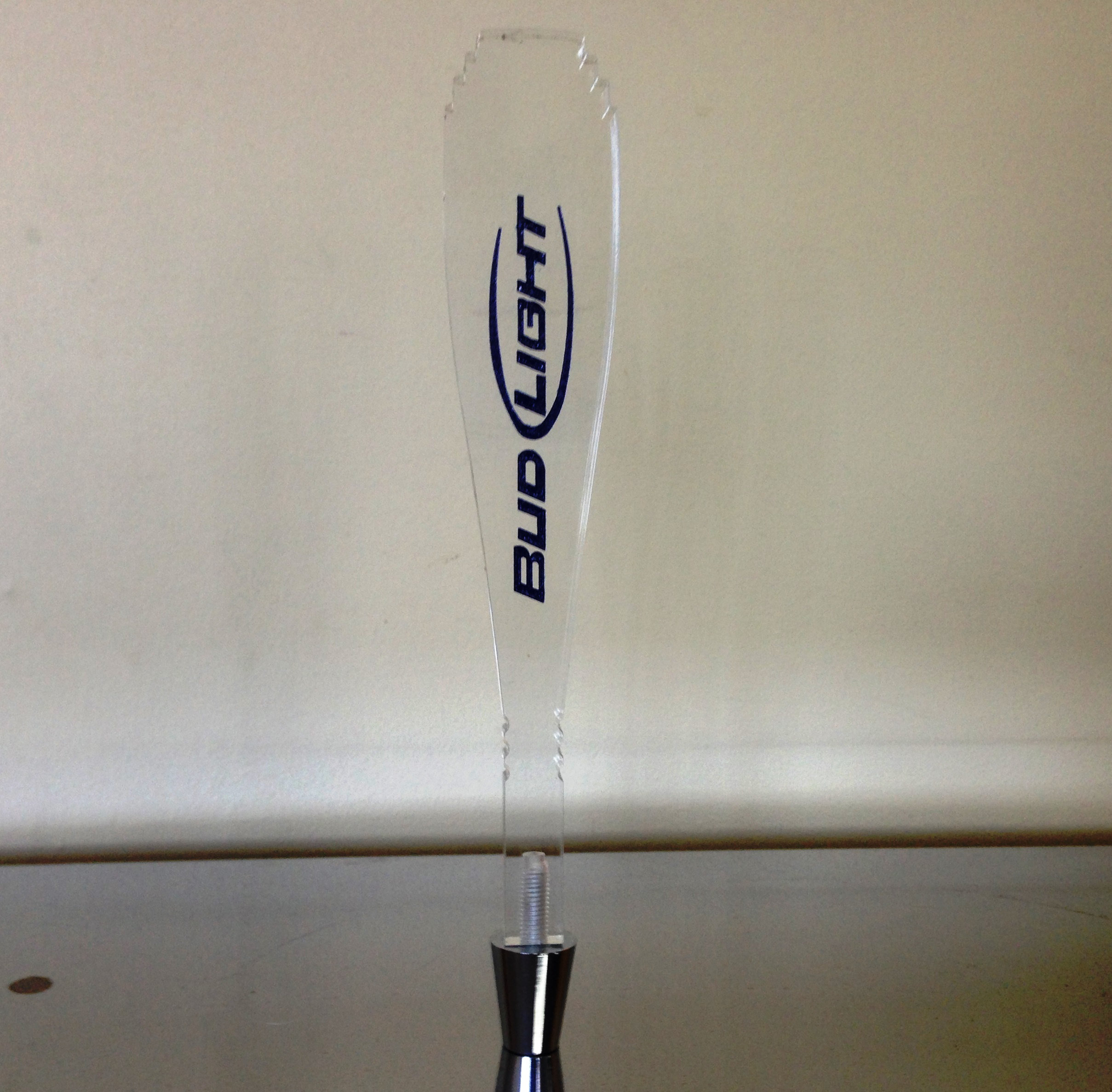 Ivy Bronx Clear Acrylic Beer Tap Handle Draft Pub Style Bud Lite | Wayfair