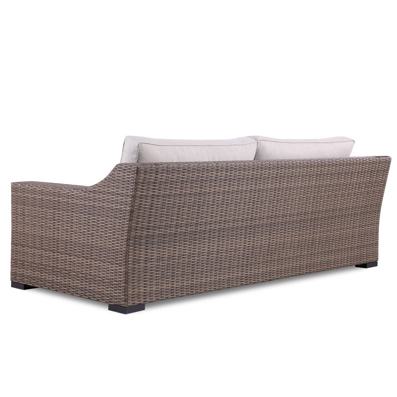 Red Barrel Studio® Tymere 2-Piece Manhattan Rustic Wicker Sofa And ...