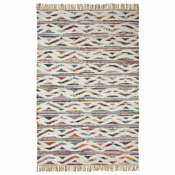 Foundry Select Ailaina Hand Loomed Geometric Rug | Wayfair