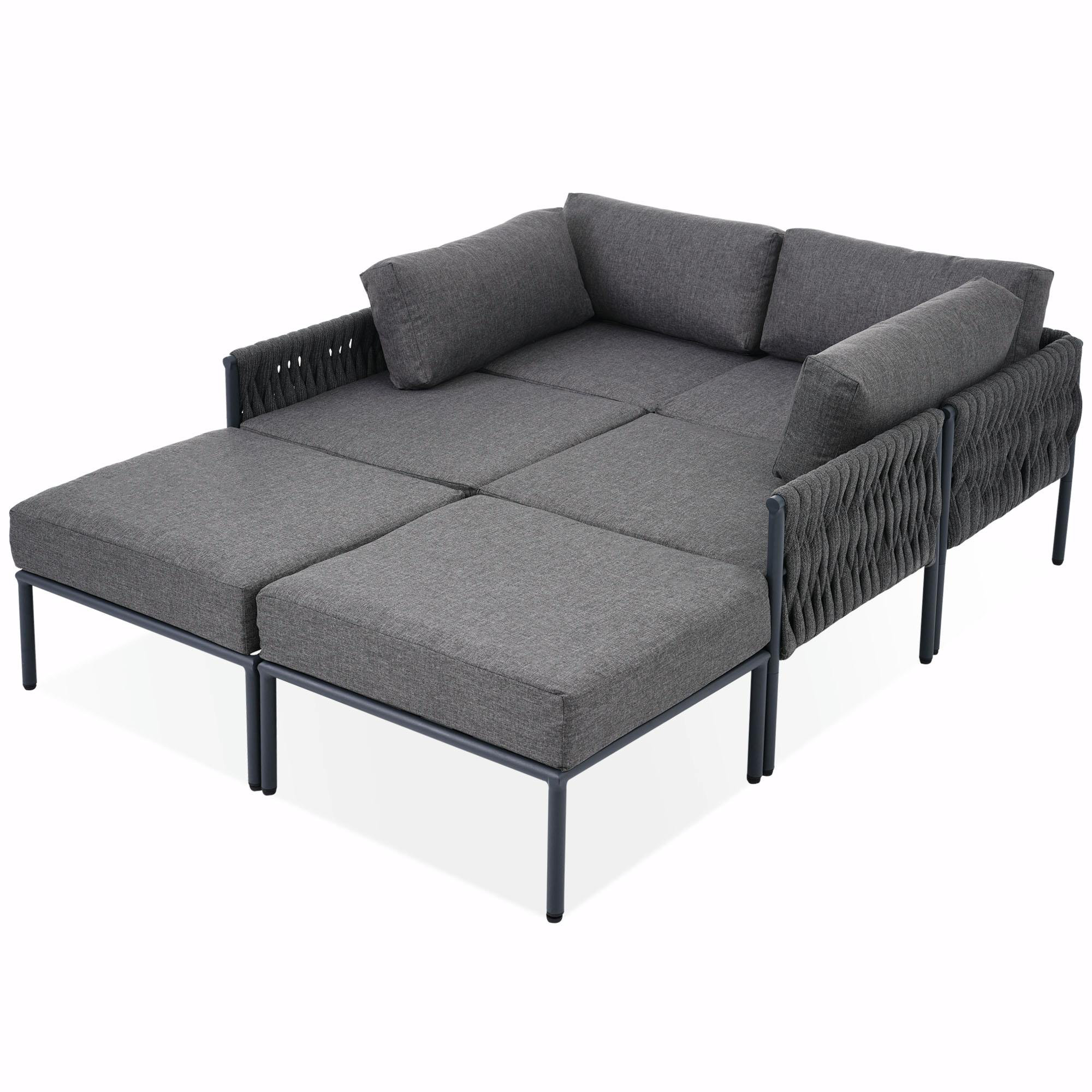 Latitude Run® Elmon 27.4'' Metal Outdoor Patio Sofa | Wayfair
