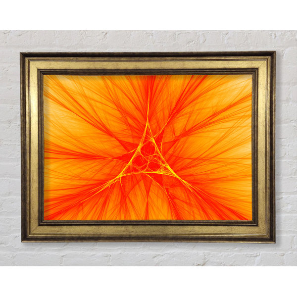 Bright Star Triangle Of Life Orange - Single Picture Frame Print ...