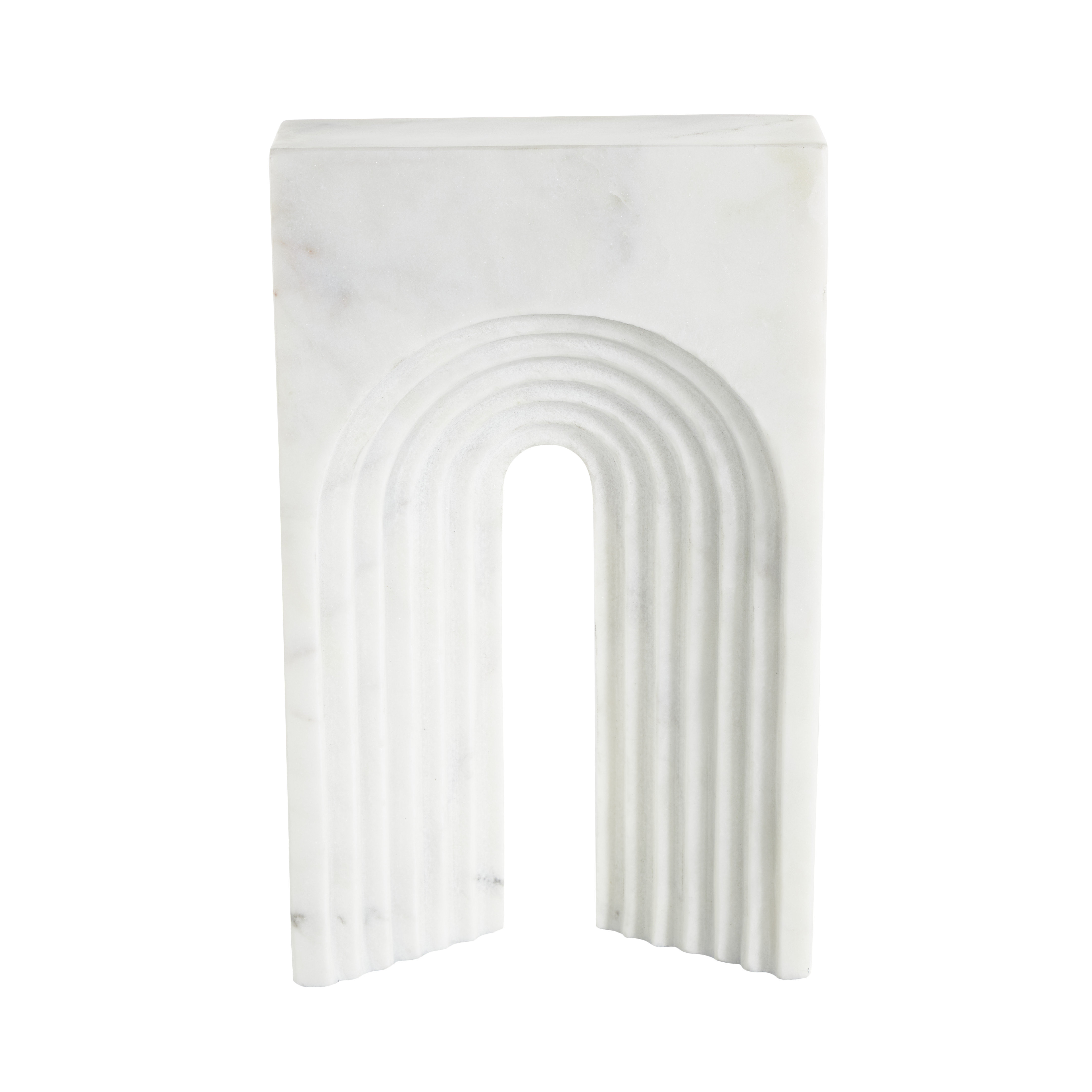 Ivy Bronx Duwane Marble Rectangular Geometric Sculpture & Reviews | Wayfair