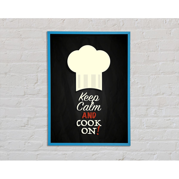 Happy Larry Keep Calm and Cook on - Single Picture Frame Art Prints ...