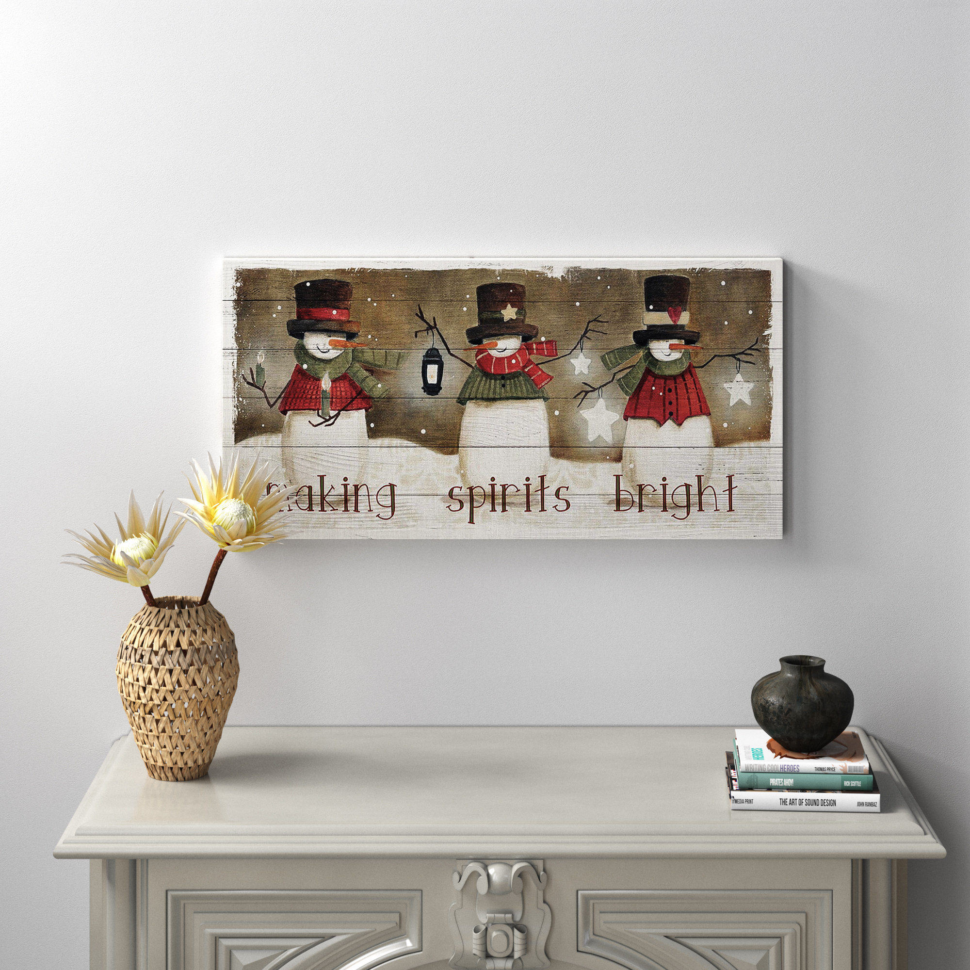 The Twillery Co.® Making Spirits Bright Premium Gallery Wrapped Canvas ...