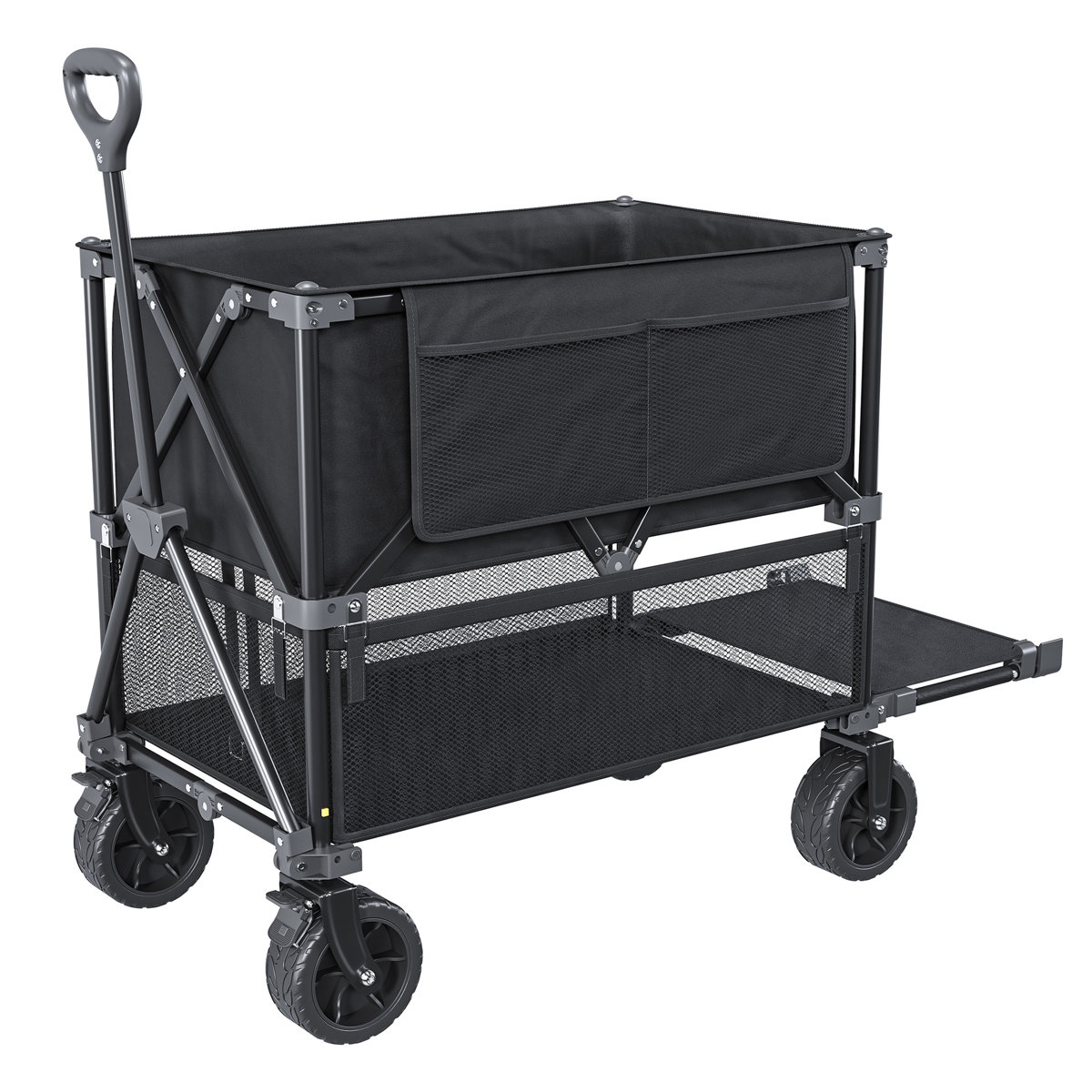Edrosie Inc 450 LBS Large Folding Double Decker Tailgating Wagon Cart ...