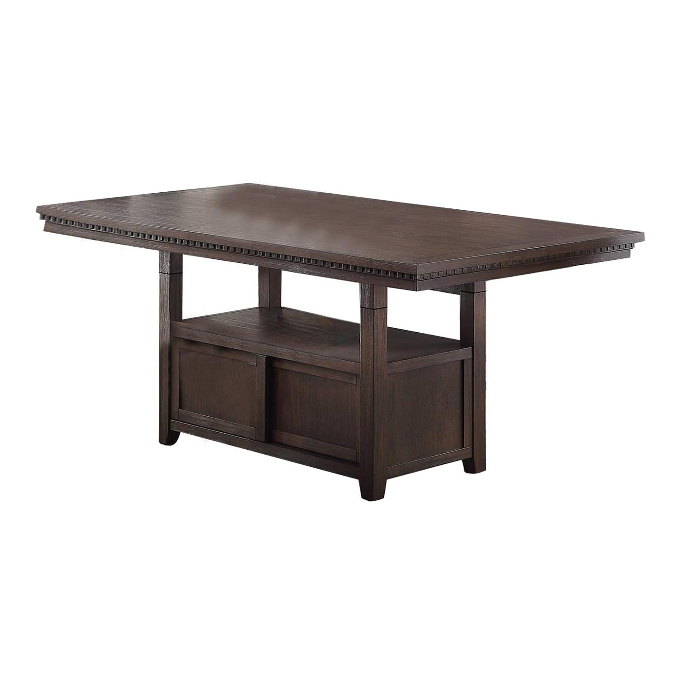 Lark Manor™ Ekain Rectangular Counter Height Table with Storage | Wayfair
