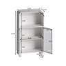 Ebern Designs 45.28" H Storage Cabinet, Bathroom Floor Cabinet With ...