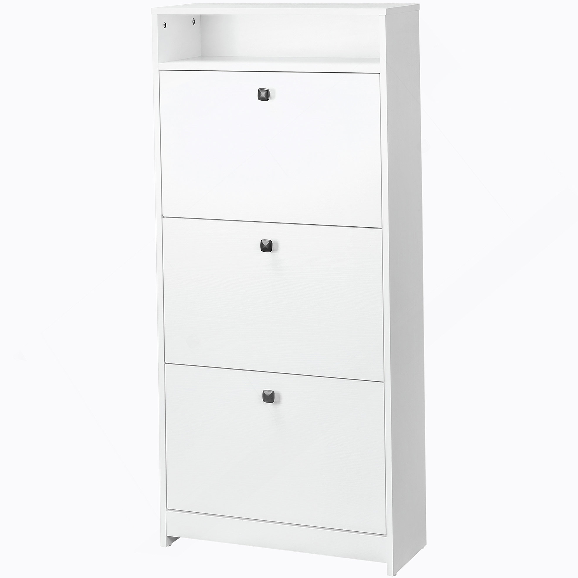 Latitude Run® Slim Shoe Cabinet, Trendy Shoe Storage Cabinet With 3 ...