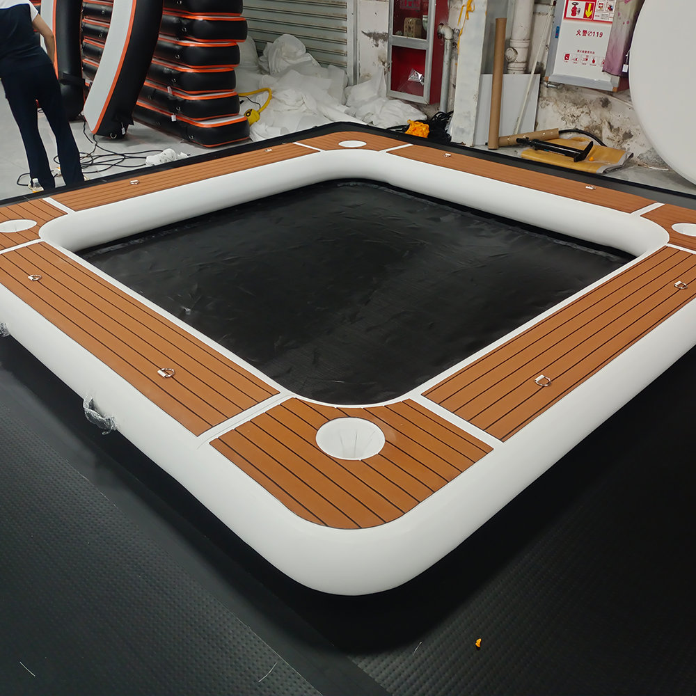 Alwyn Home 3m inflatable floating dock pontoon platform for water ...