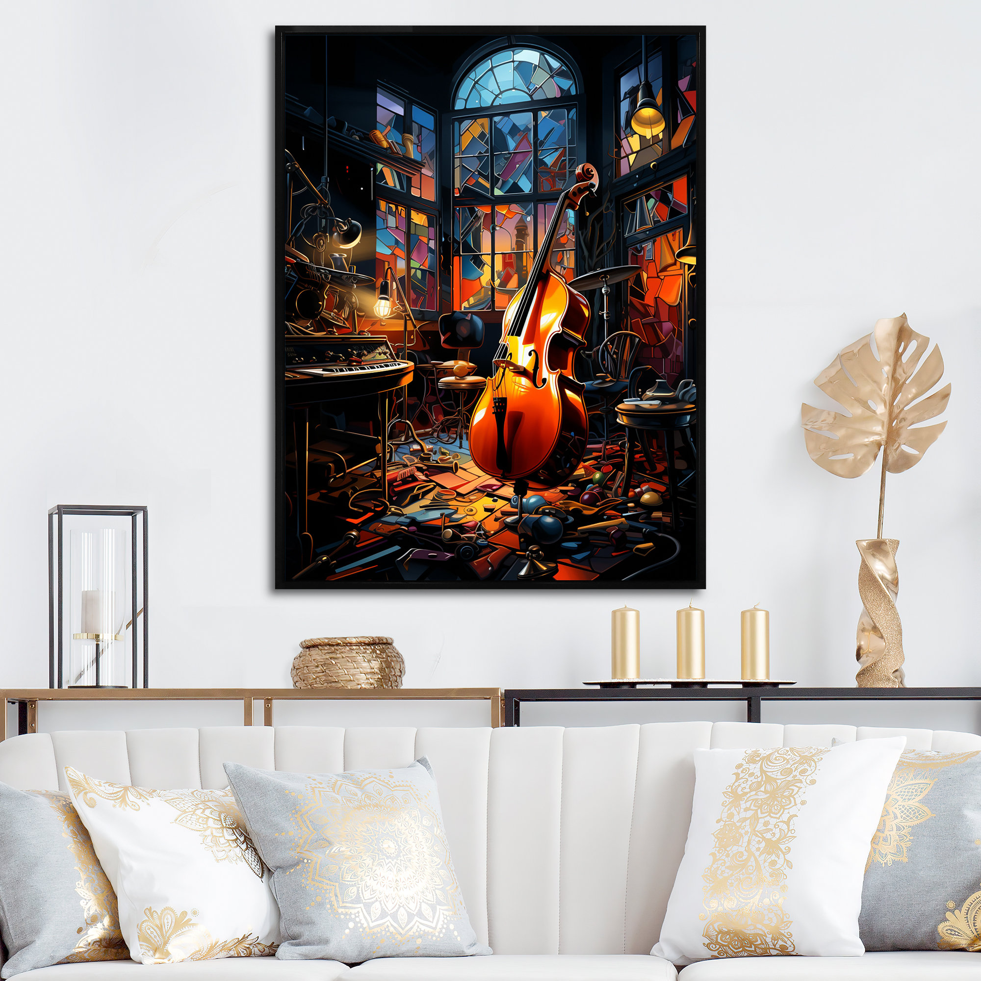 Red Barrel Studio® Levas Music Jazz Fusion Vibrant - Music Wall Art ...