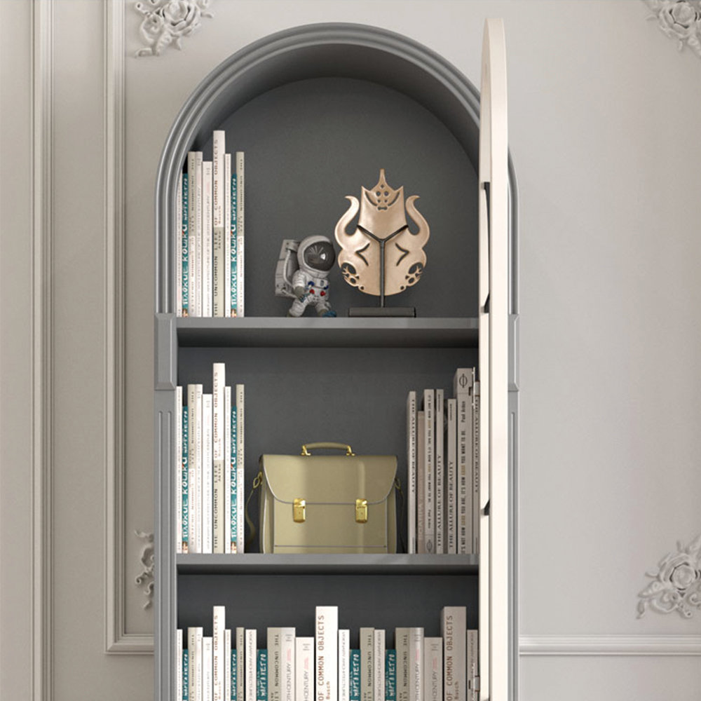 Lineyinmer Solid Wood American Light Luxury Bookcase Storage Bookcase ...