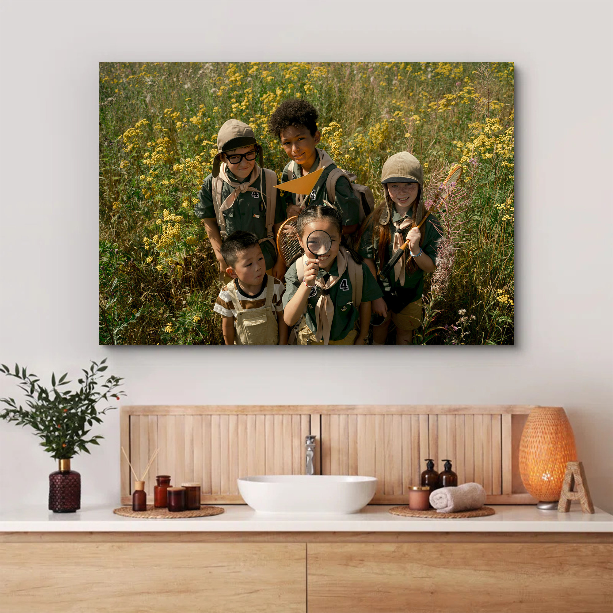 Ebern Designs A Group of Kids Scouting | Wayfair
