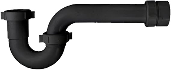 Highcraft 1-1/2" P-Trap w/ Marvel Connect Adapter for Kitchen Sink ...