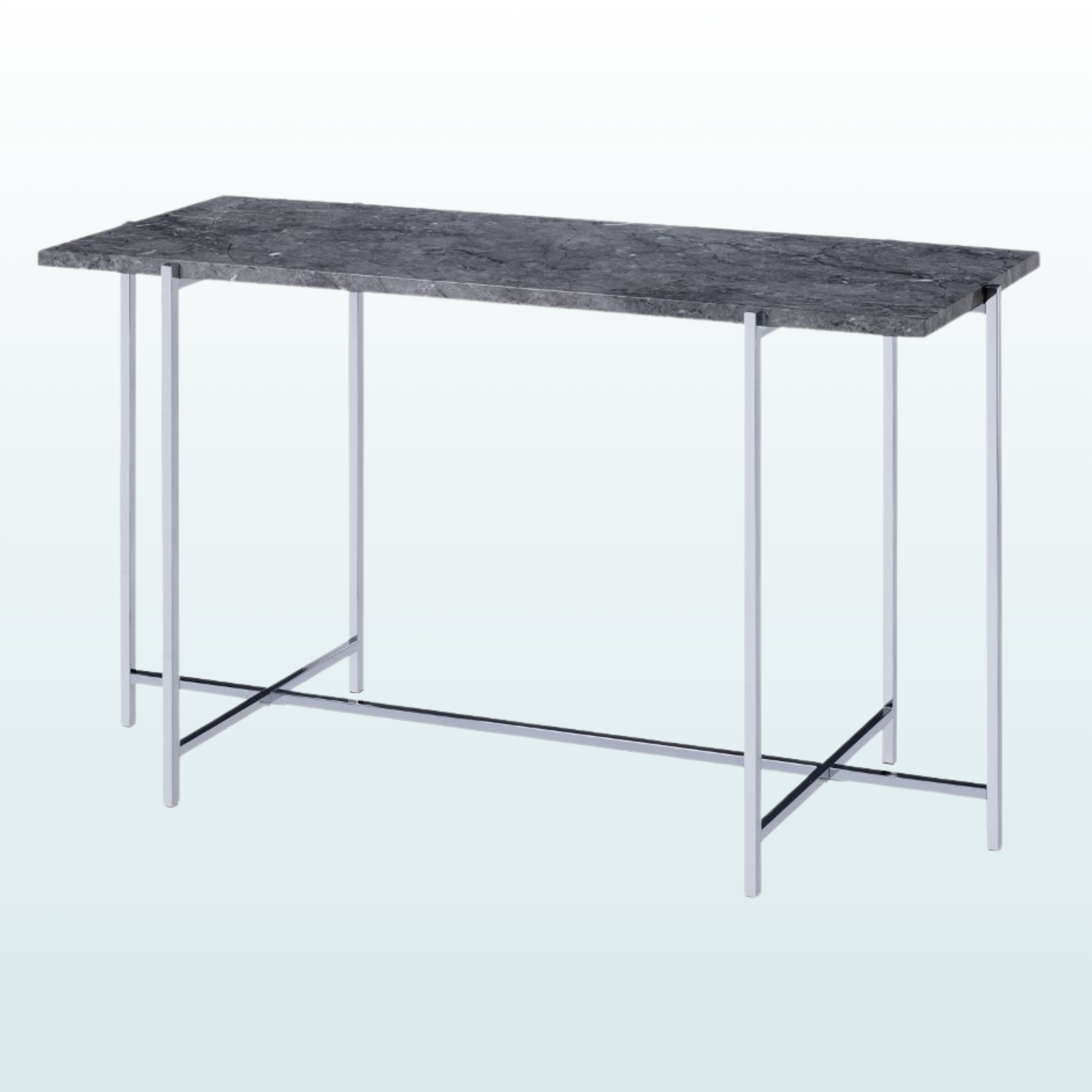 Ivy Bronx Madelyn Sofa Table with Engineered Stone Top | Wayfair