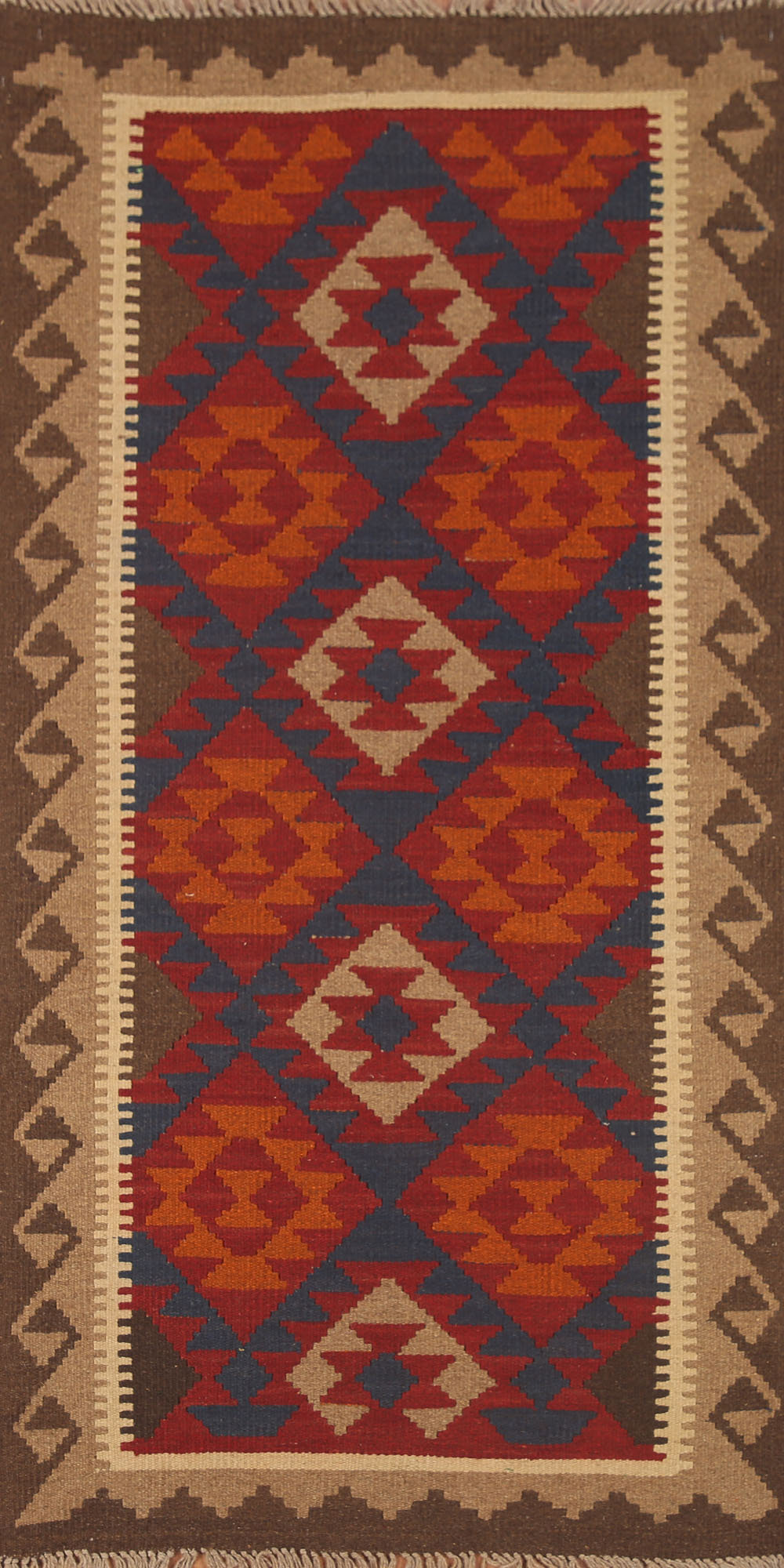 Dakota Fields Reversible Wool Kilim Oriental Area Rug 3x6 | Wayfair