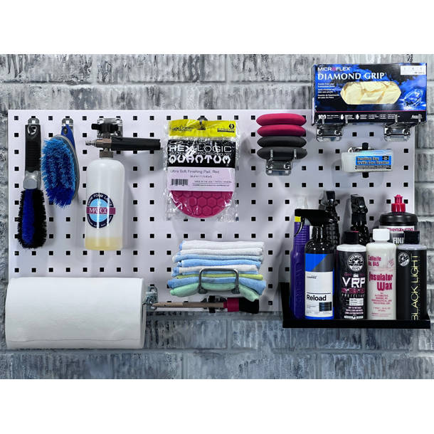 Triton Products Square Hole Pegboards 6"H x 21"W Kit | Wayfair