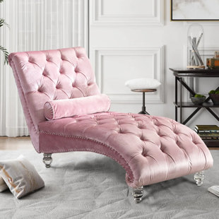 Pink Chaise Lounge Chairs You'll Love | Wayfair