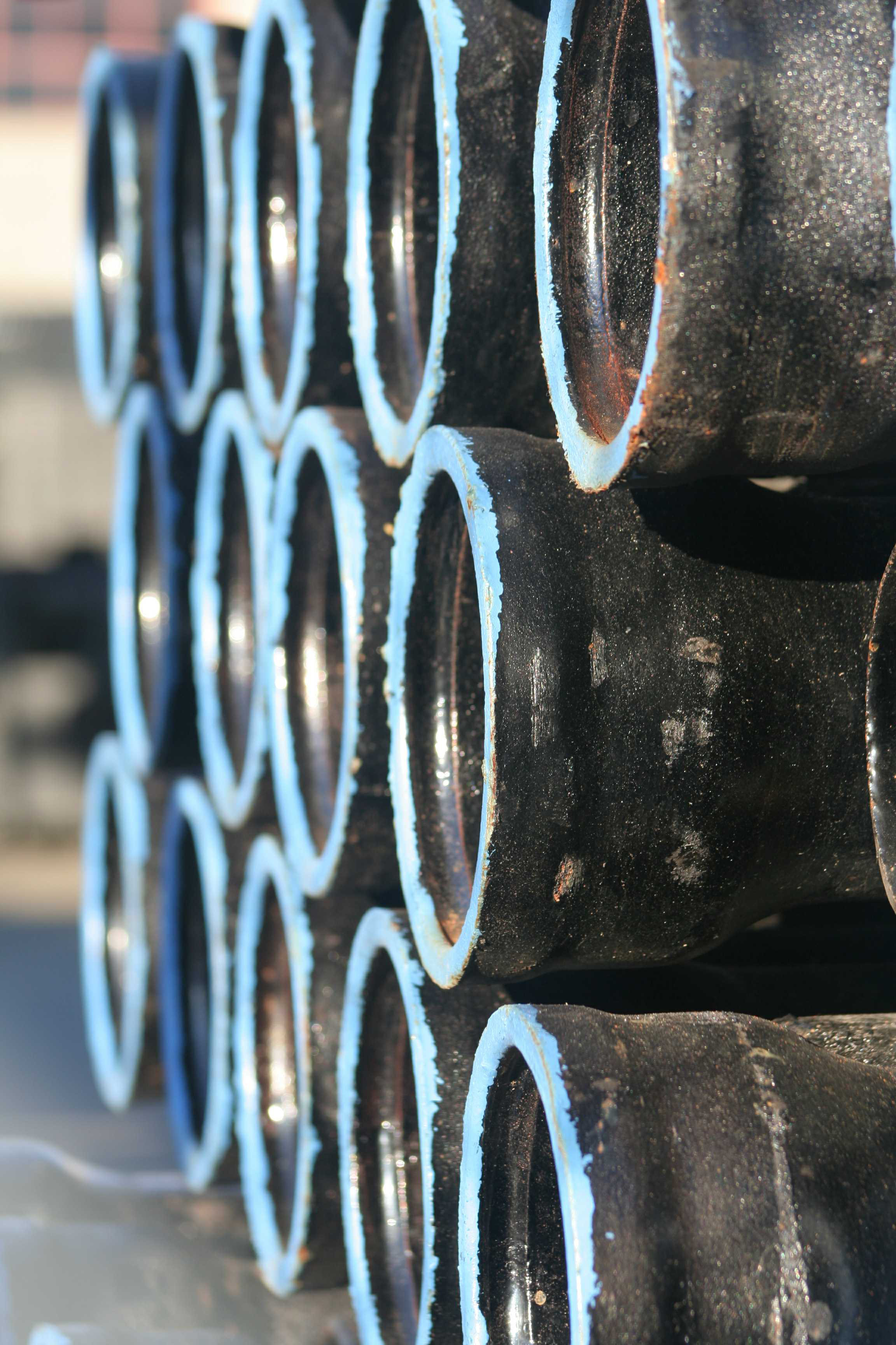 17 Stories Iron Pipes - Wrapped Canvas Photograph | Wayfair