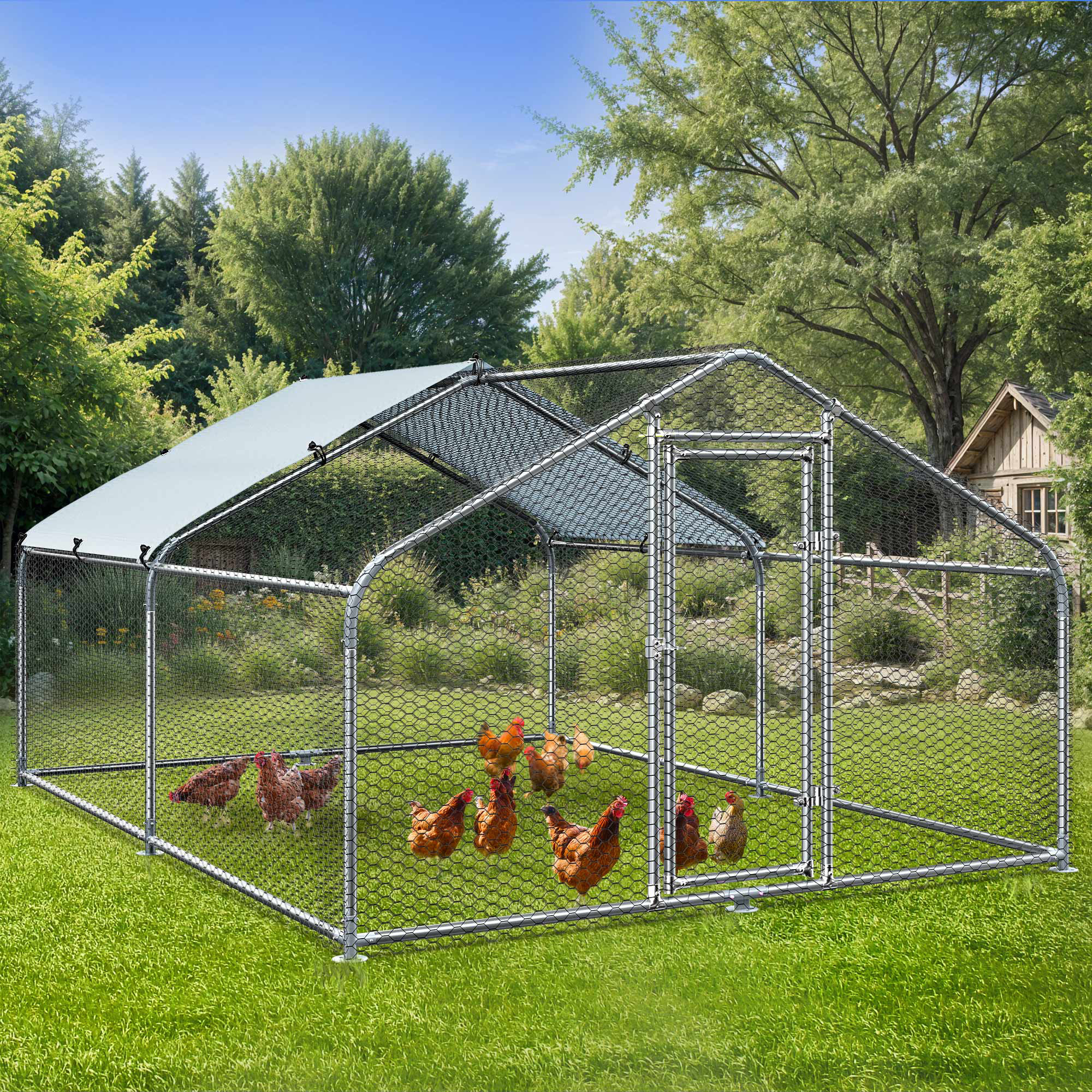Tucker Murphy Pet™ Florentius 124.46 Square Feet Chicken Coop For Up To ...