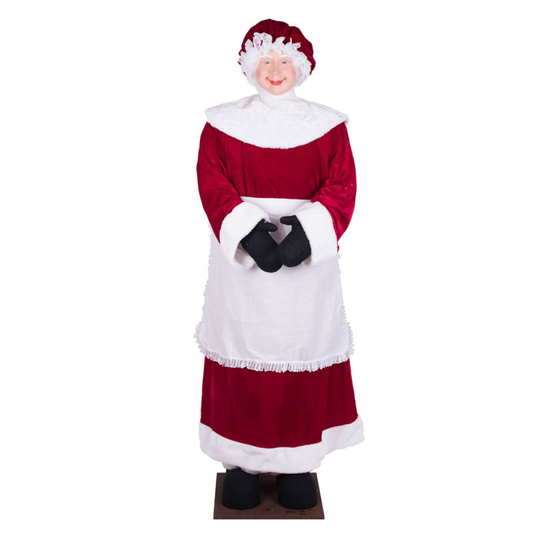 Andover Mills™ Mrs. Claus Life Sized Sitting or Standing Figurine ...