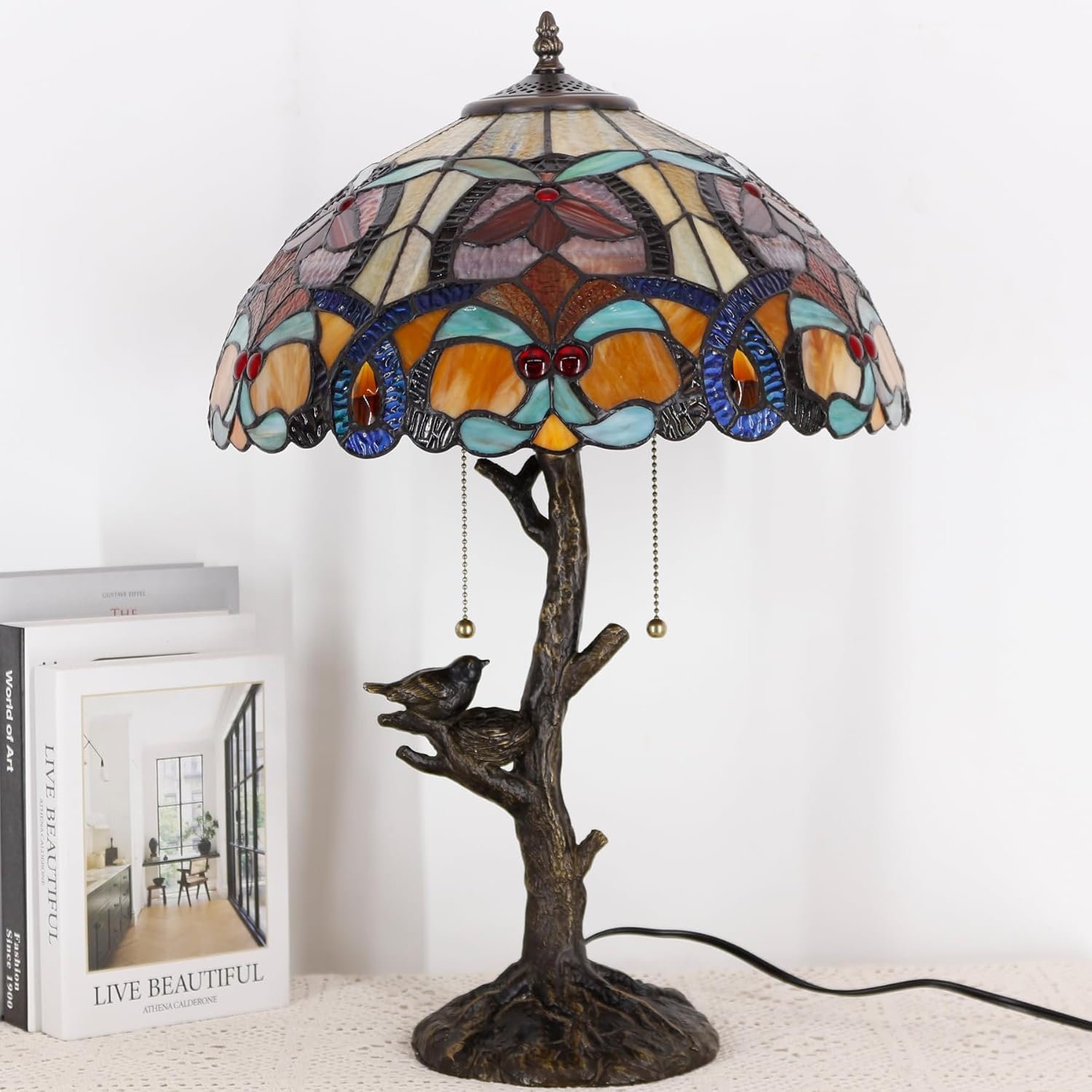 Fleur De Lis Living Replacement Table Lamp Base For Tiffany Style ...