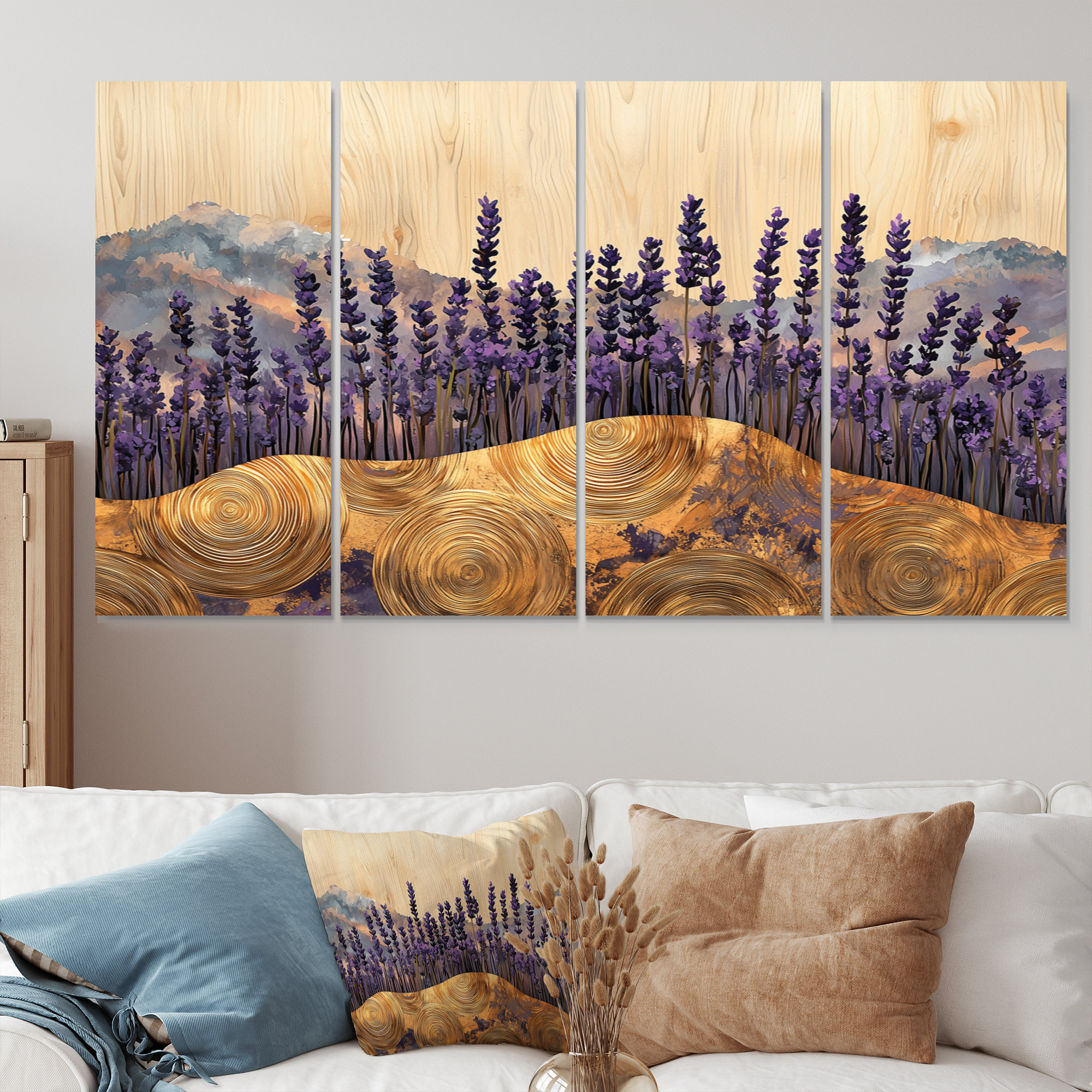 Red Barrel Studio® Lavender Field On The Crystal Wood River IV ...