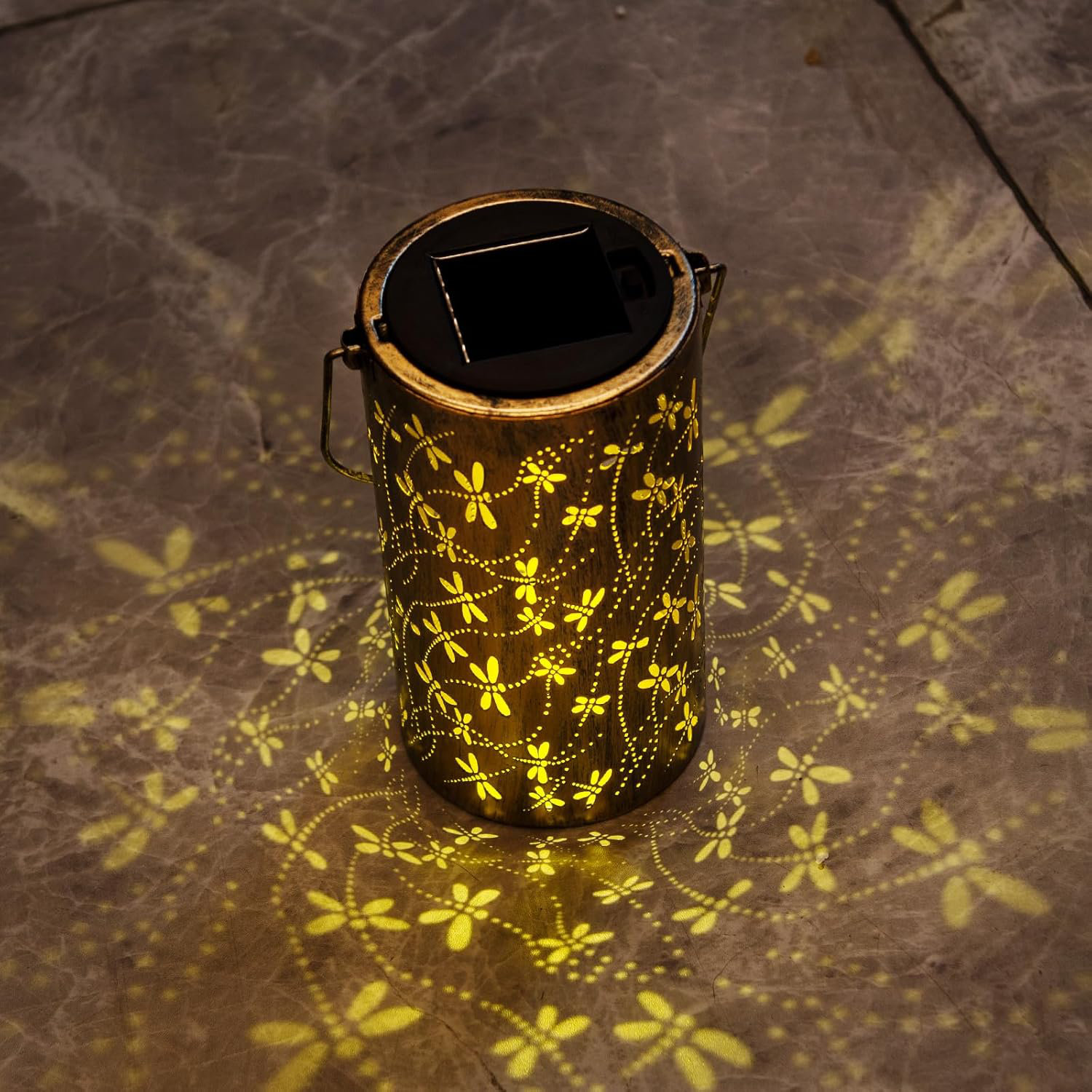 Red Barrel Studio Solar Dragonfly Wind Chimes, Waterproof Metal Hanging ...