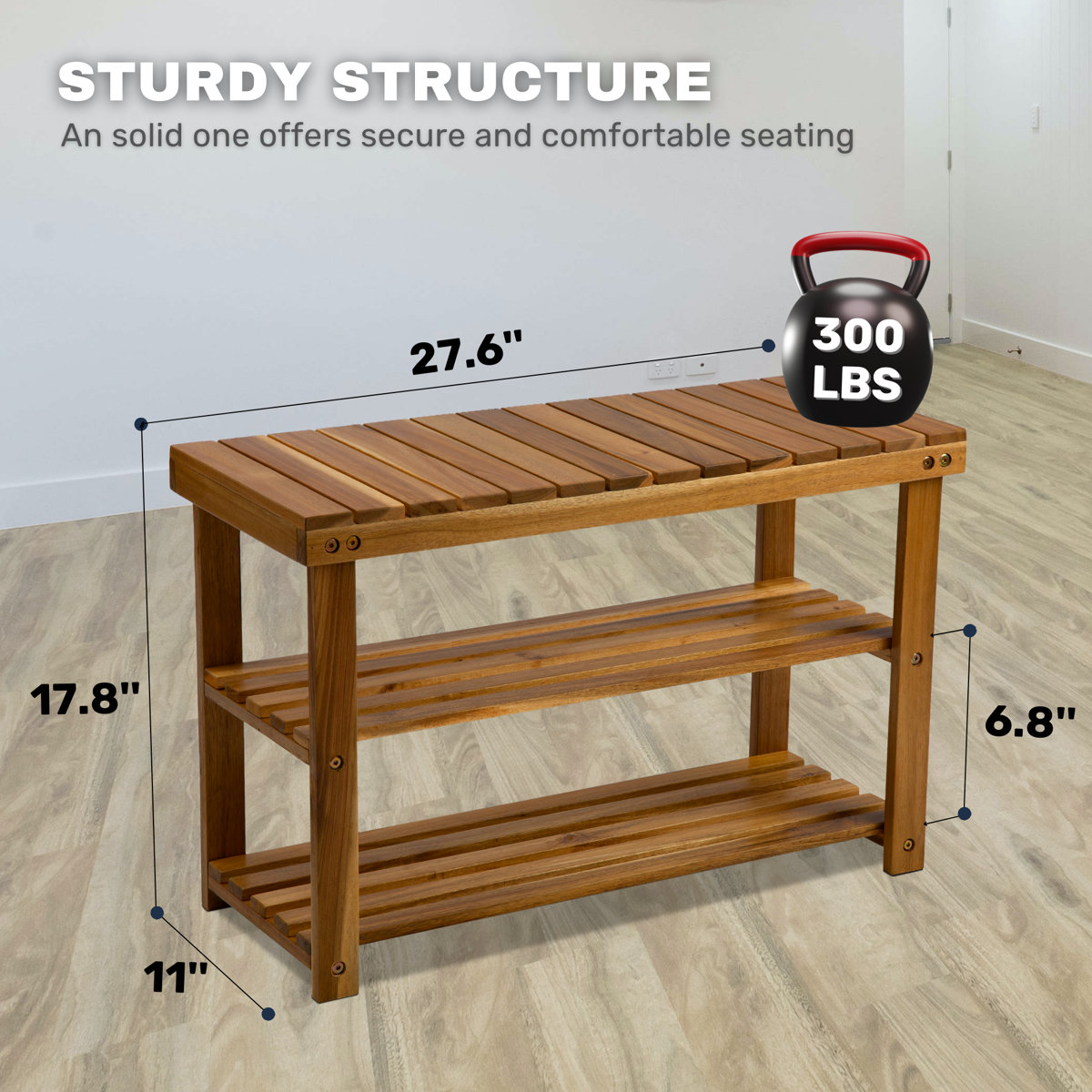 Millwood Pines 3-Tier Solid Wood Shoe Rack & Reviews - Wayfair Canada