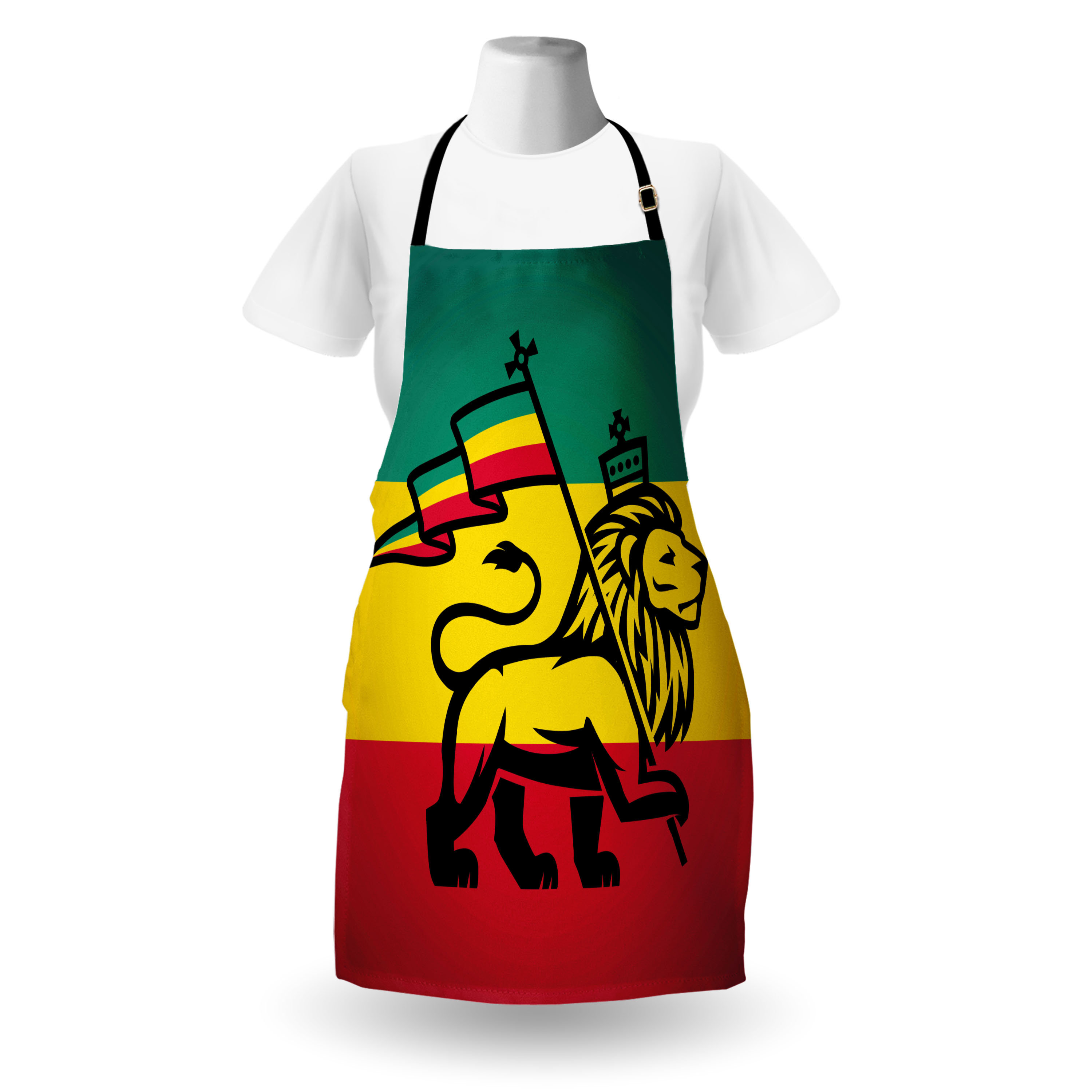East Urban Home Rasta Apron, Cooking Gardening, Adult Size, Yellow and ...