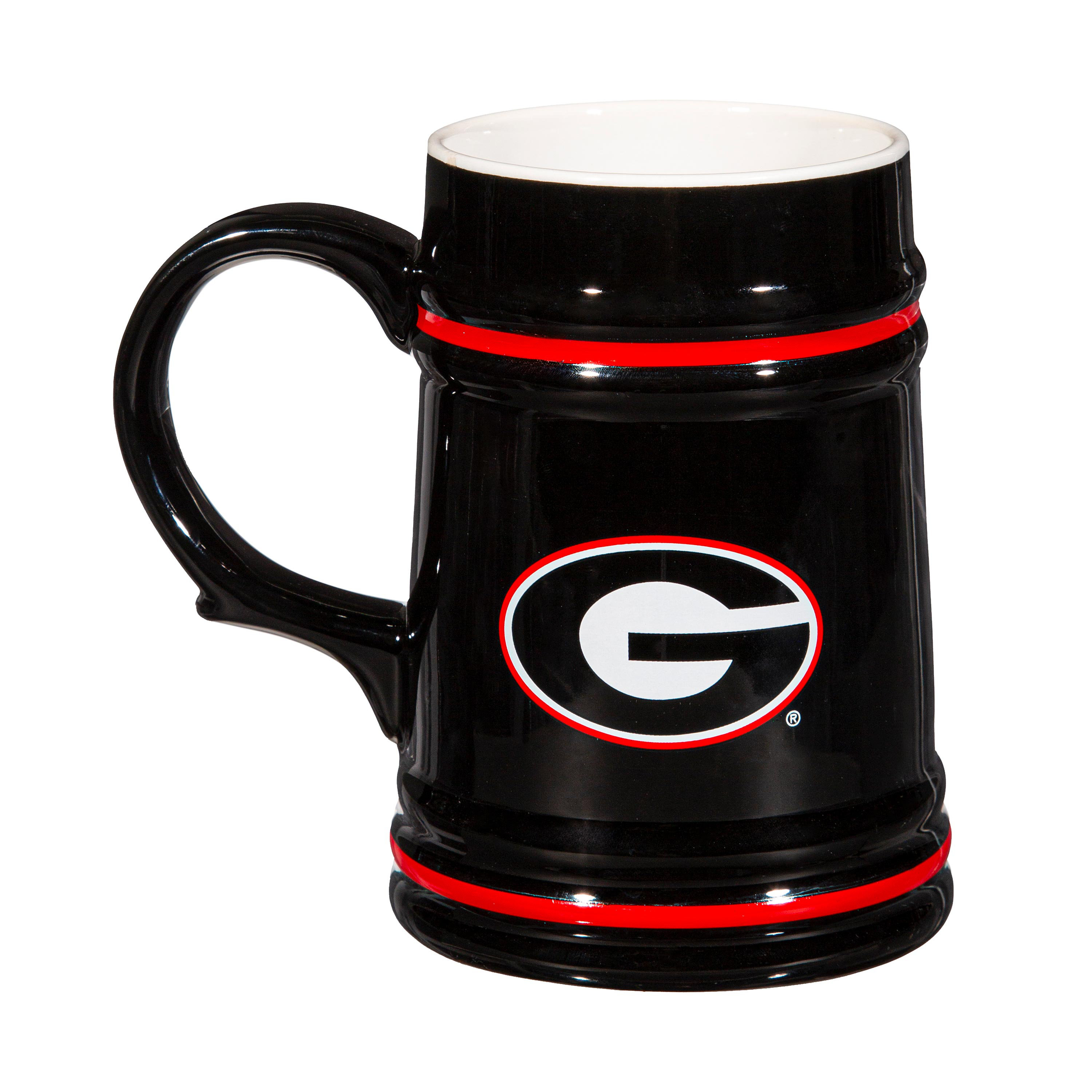 Ebern Designs University of Georgia Ceramic Stein Cup, 24oz | Wayfair