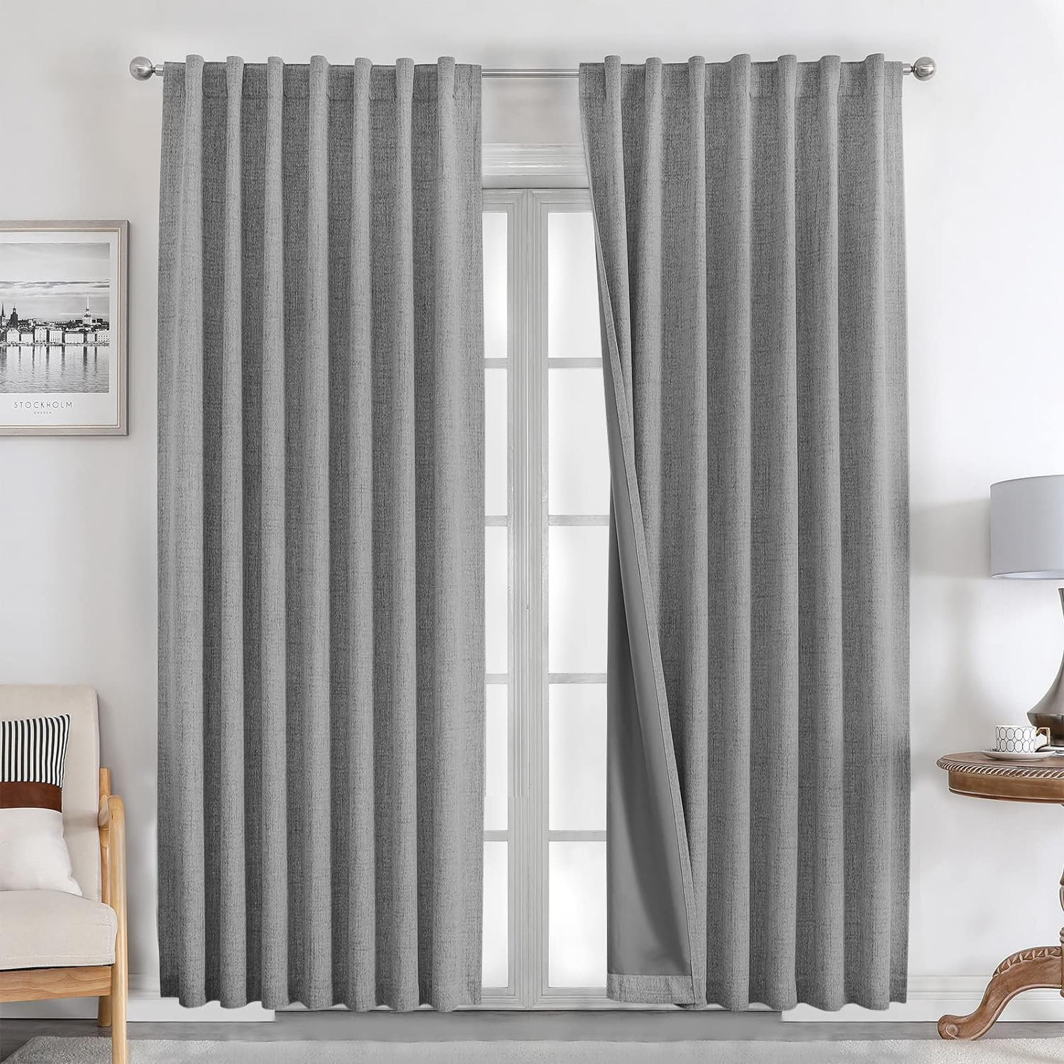 Hokku Designs Noraida Polyester Blackout Curtain Pair | Wayfair