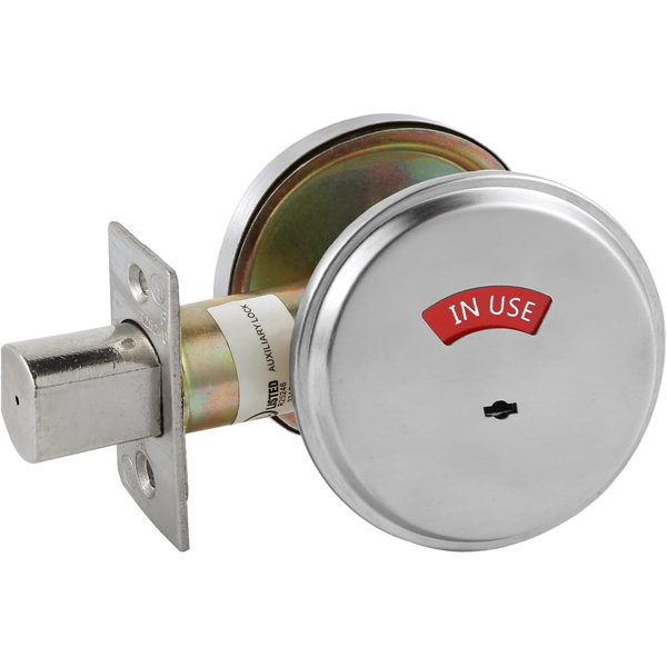 HISAFE In-Use/Vacant Commercial Deadbolt, Heavy Duty Satin Chrome Grade ...