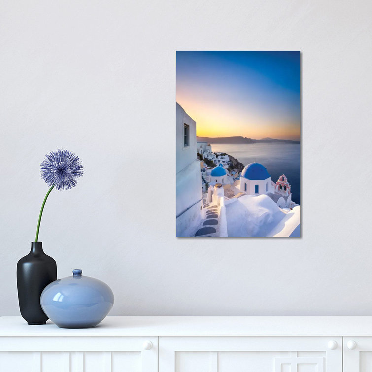 Ebern Designs Sunrise Over The Blue Rooftops In Oia, Santorini, Greece ...